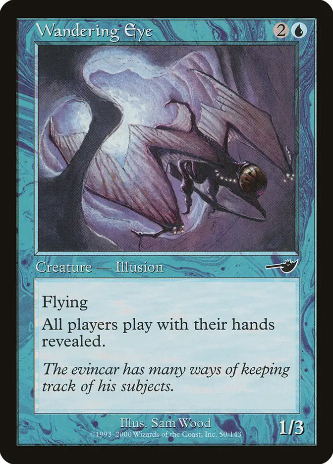 Wandering Eye • Creature — Illusion (Nemesis) - MTG Assist