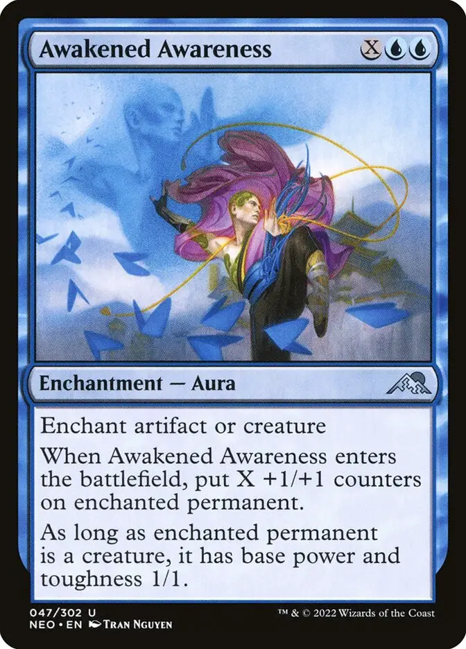 Awakened Awareness • Enchantment — Aura (Kamigawa: Neon Dynasty) - MTG ...