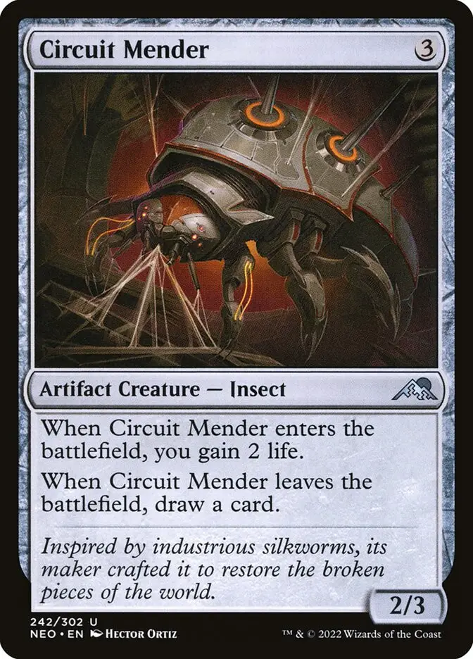 Circuit Mender • Artifact Creature — Insect (Kamigawa: Neon Dynasty ...