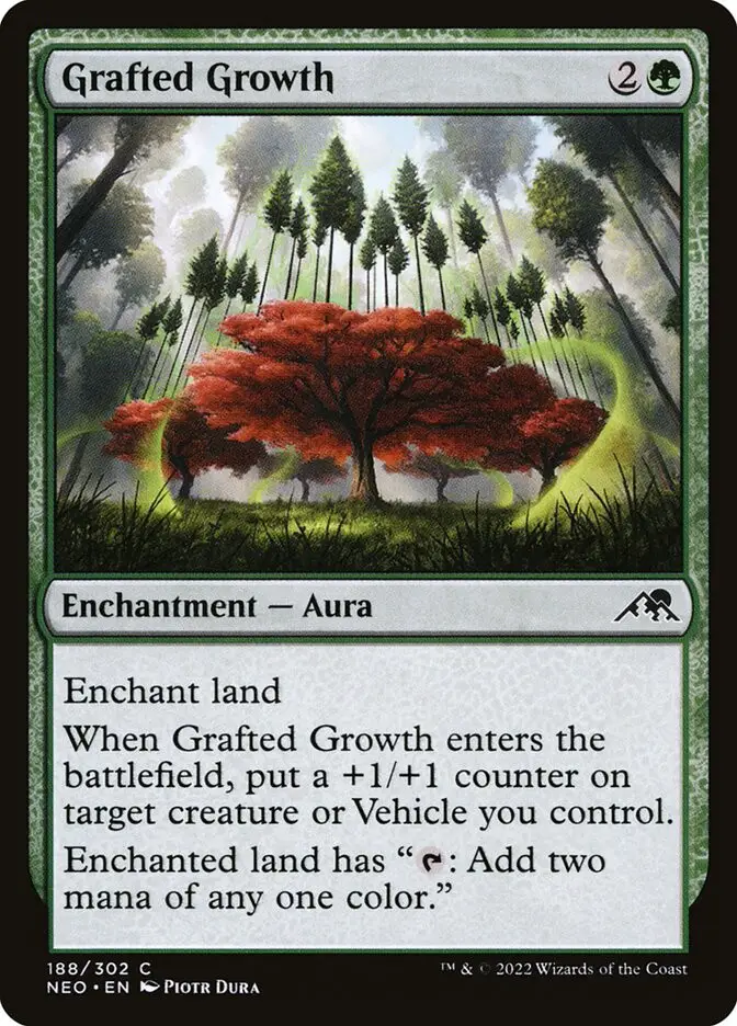 Grafted Growth • Enchantment — Aura (Kamigawa: Neon Dynasty) - MTG Assist
