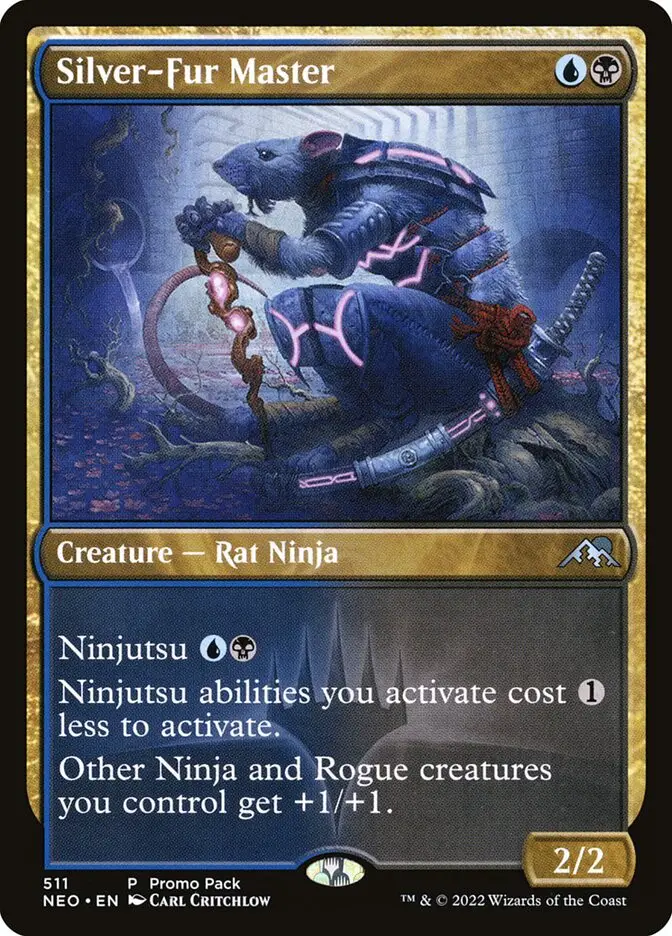 Silver-Fur Master • Creature — Rat Ninja (Kamigawa: Neon Dynasty) - MTG ...