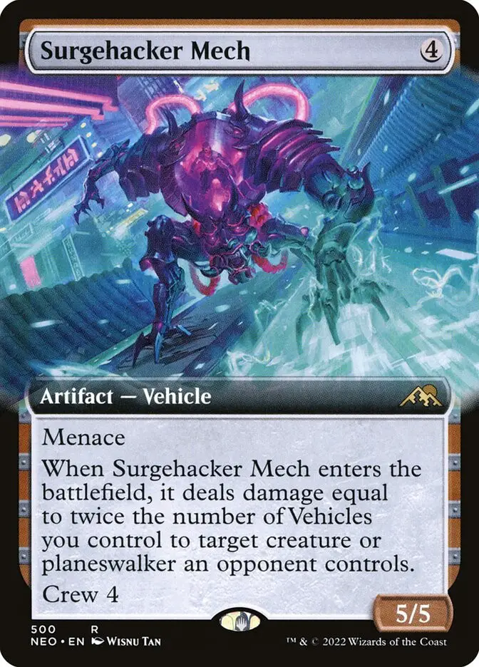 Surgehacker Mech • Artifact — Vehicle (Kamigawa: Neon Dynasty) - MTG Assist
