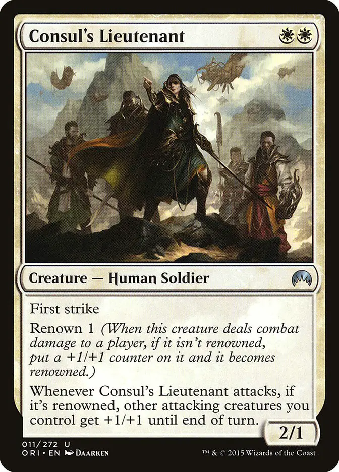Consul's Lieutenant • Creature — Human Soldier (Magic Origins) - MTG Assist
