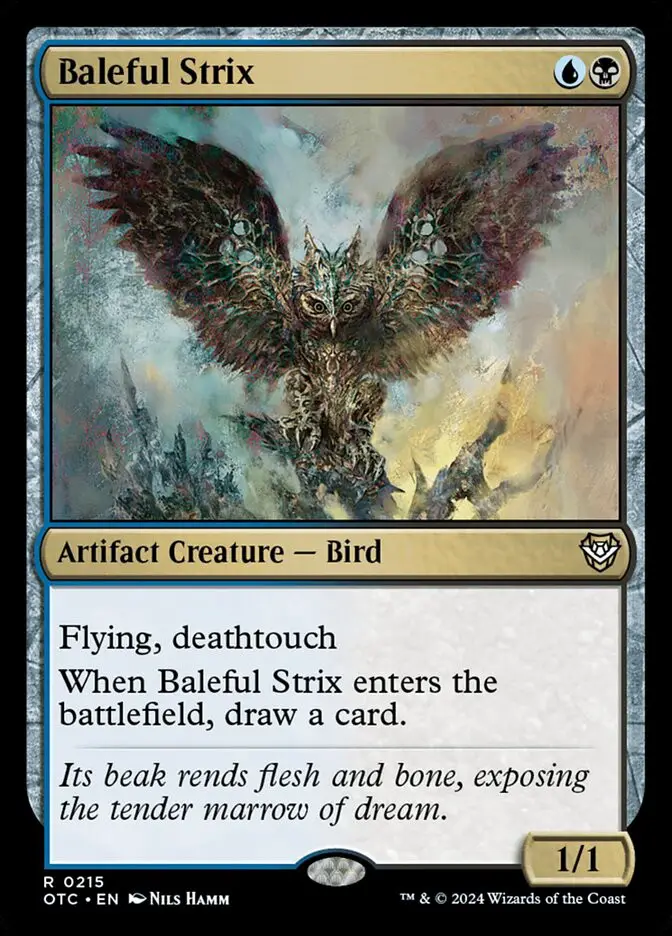 Baleful Strix • Artifact Creature — Bird (Outlaws of Thunder Junction ...
