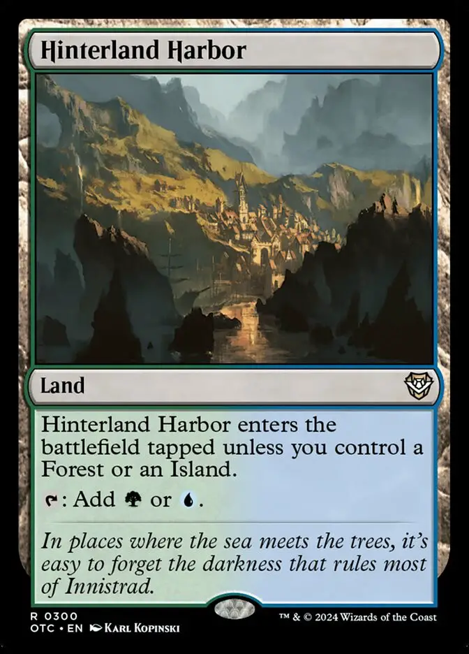Hinterland Harbor • Land (Outlaws of Thunder Junction Commander) - MTG ...