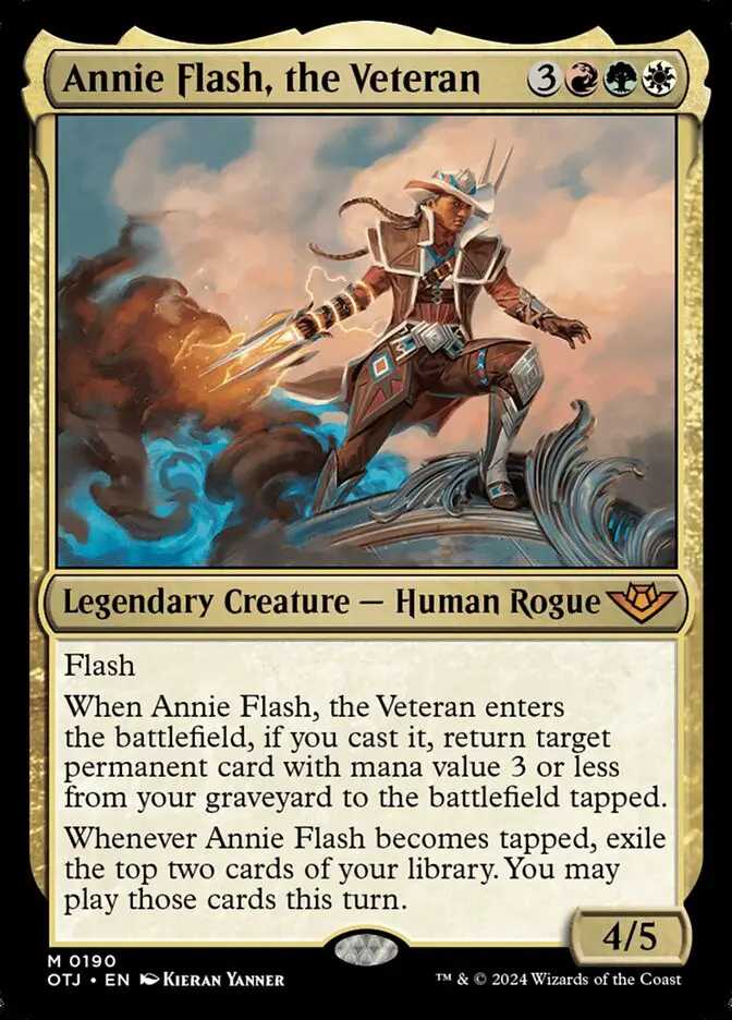 Annie Flash, the Veteran • Legendary Creature — Human Rogue (Outlaws of ...