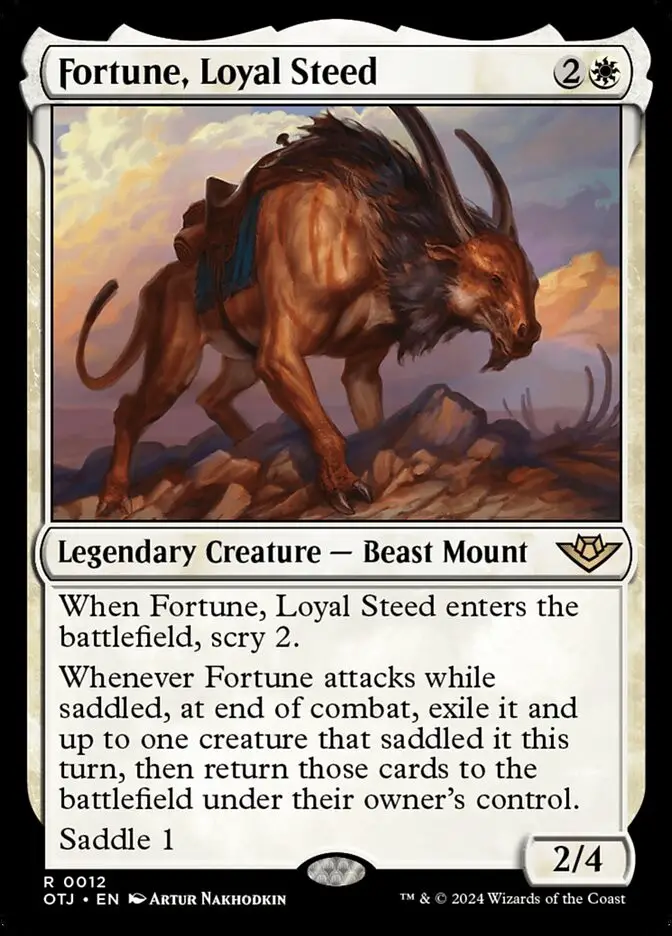 Fortune, Loyal Steed • Legendary Creature — Beast Mount (Outlaws of ...