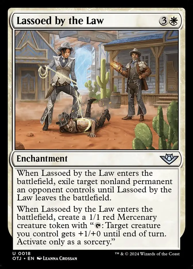 Lassoed by the Law • Enchantment (Outlaws of Thunder Junction) - MTG Assist