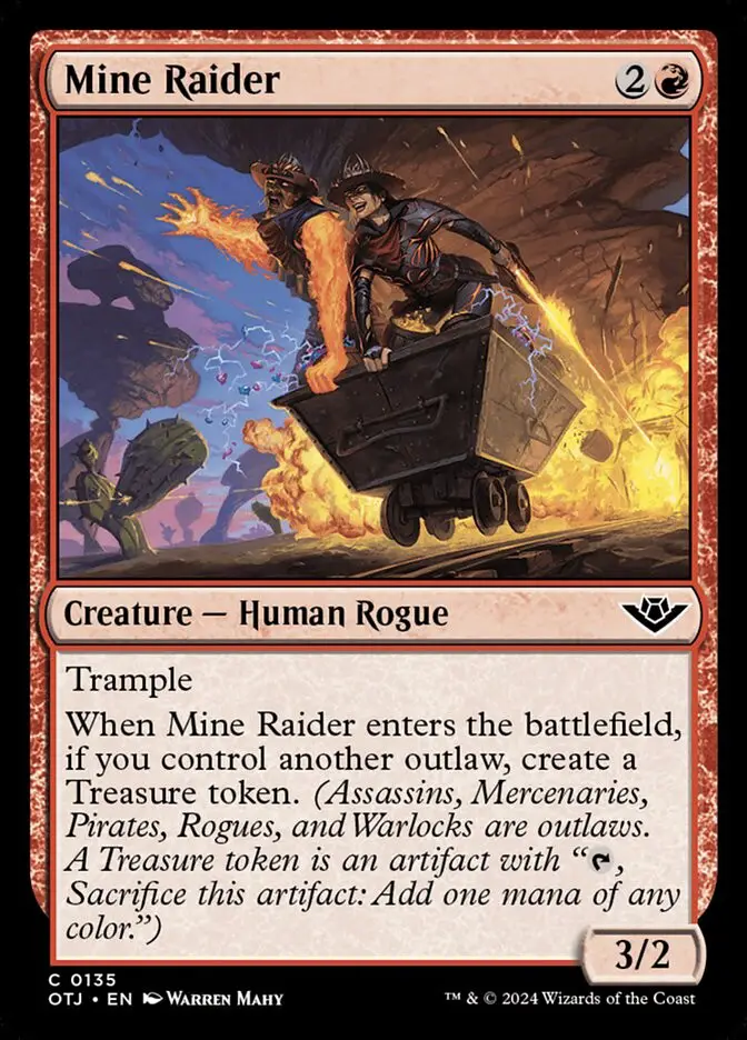 Mine Raider • Creature — Human Rogue (Outlaws of Thunder Junction ...