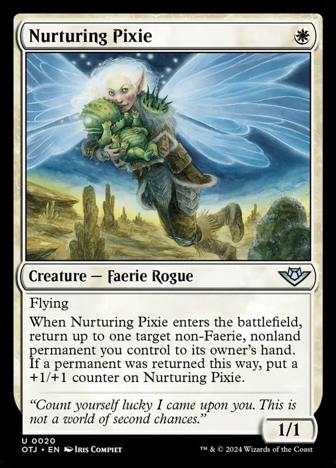 Nurturing Pixie • Creature — Faerie Rogue (Outlaws of Thunder Junction ...