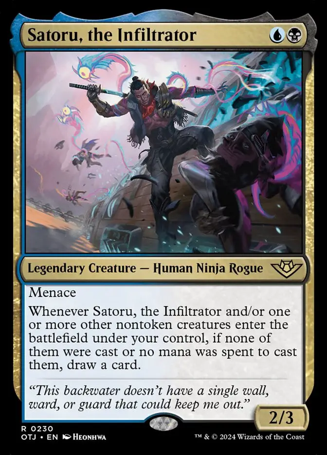 Satoru, the Infiltrator • Legendary Creature — Human Ninja Rogue ...
