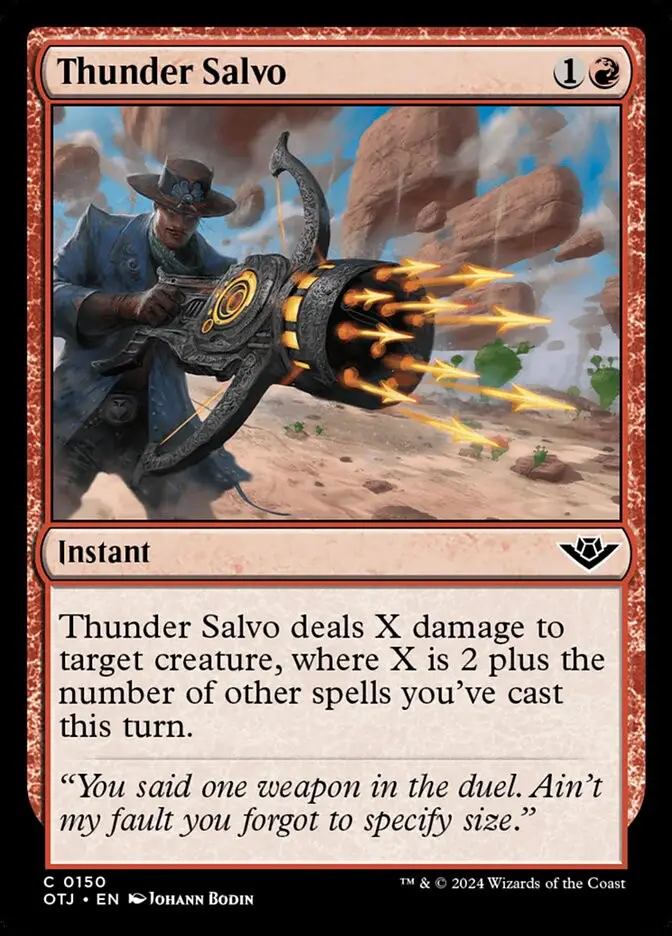 Thunder Salvo • Instant (Outlaws of Thunder Junction) - MTG Assist