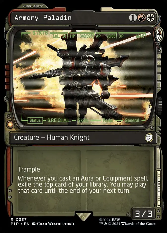 Armory Paladin • Creature — Human Knight (Fallout) - MTG Assist