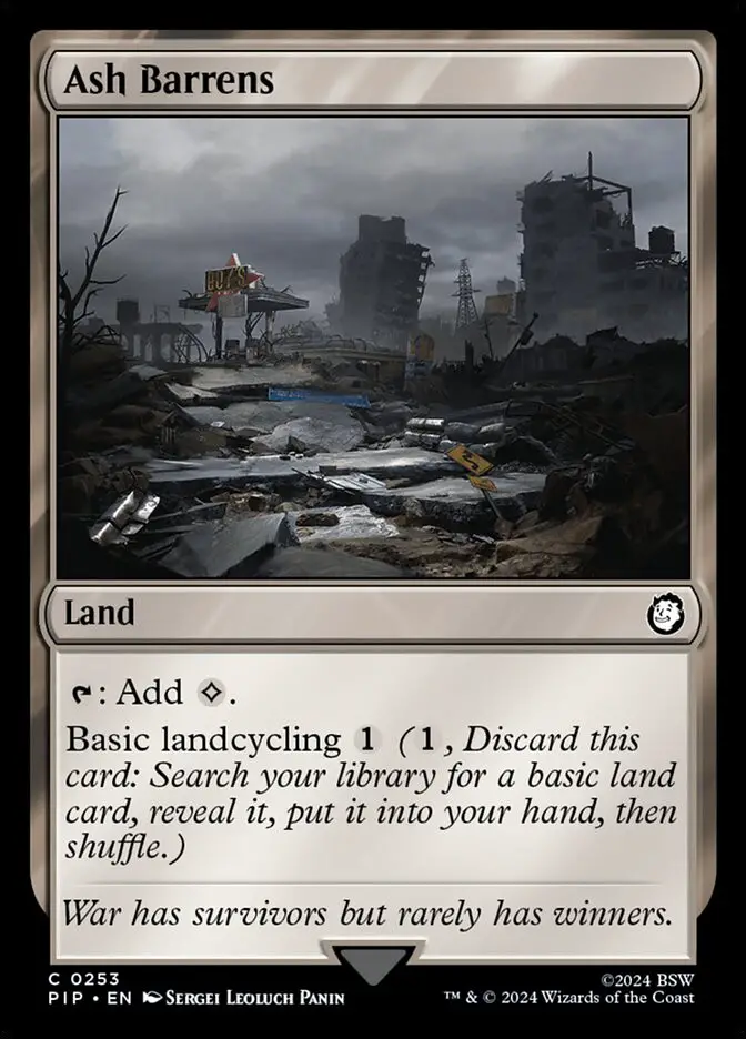 Ash Barrens • Land (Fallout) - MTG Assist