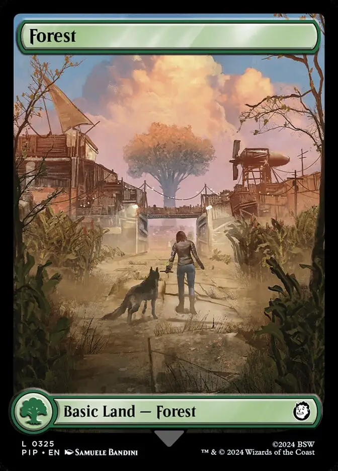 Forest • Basic Land — Forest (Fallout) - MTG Assist