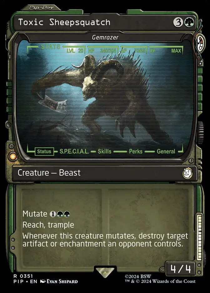 Gemrazer • Creature — Beast (Fallout) - MTG Assist