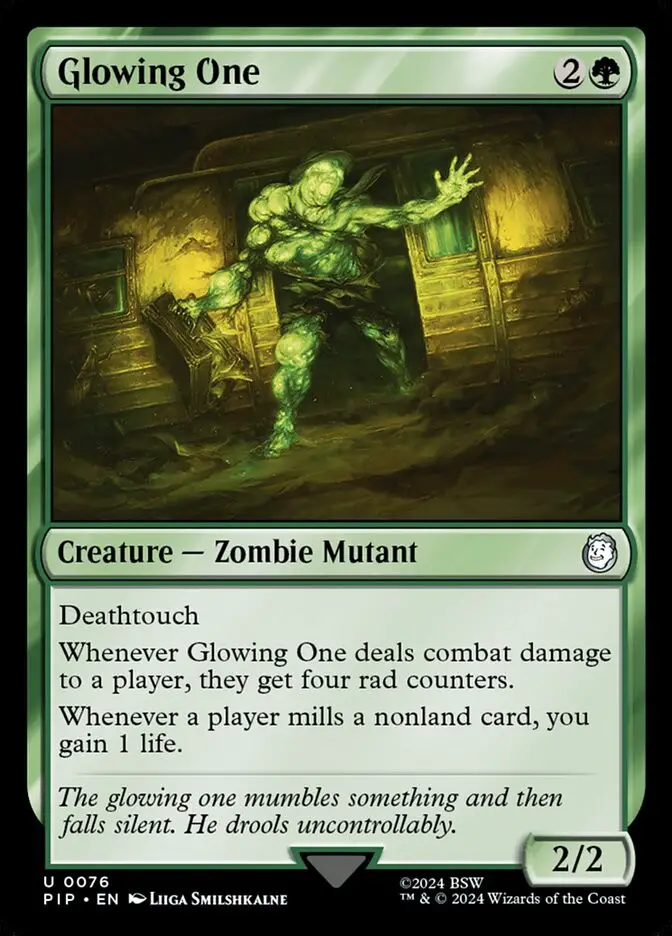 Glowing One • Creature — Zombie Mutant (Fallout) - MTG Assist