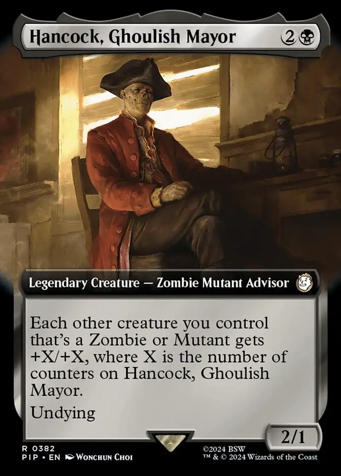 Hancock, Ghoulish Mayor • Legendary Creature — Zombie Mutant Advisor ...