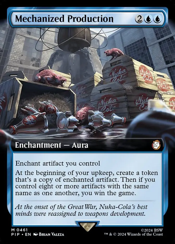 Mechanized Production • Enchantment — Aura (Fallout) - MTG Assist