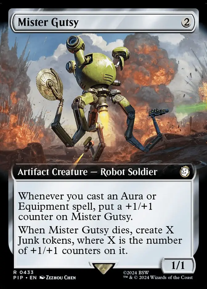 Mister Gutsy • Artifact Creature — Robot Soldier (Fallout) - MTG Assist