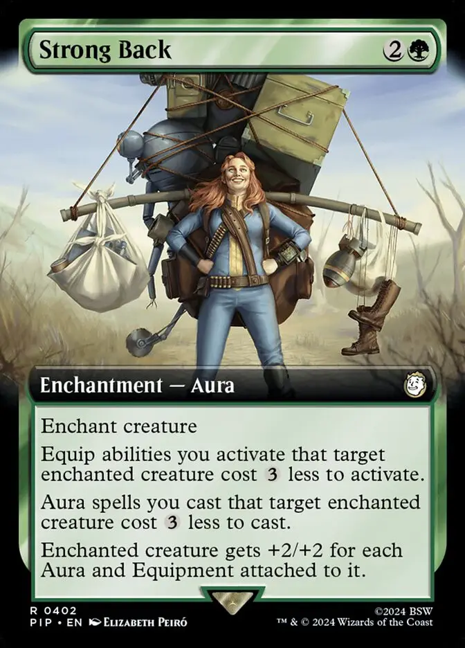 Strong Back • Enchantment — Aura (Fallout) - MTG Assist