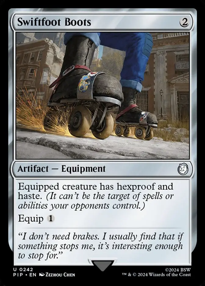 Swiftfoot Boots • Artifact — Equipment (Fallout) - MTG Assist