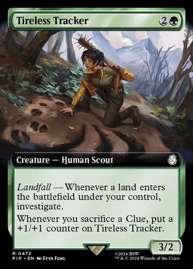 Tireless Tracker • Creature — Human Scout (Fallout) - MTG Assist
