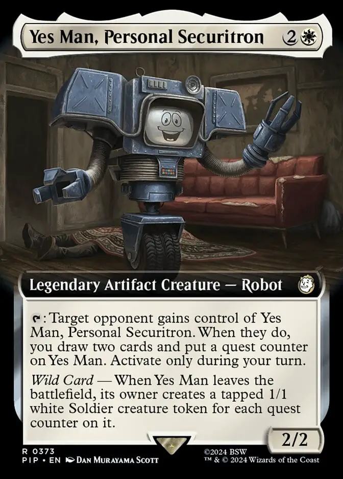 Yes Man, Personal Securitron • Legendary Artifact Creature — Robot ...