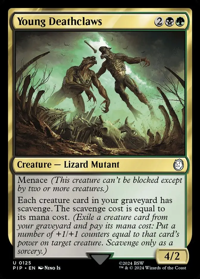 Young Deathclaws • Creature — Lizard Mutant (Fallout) - MTG Assist