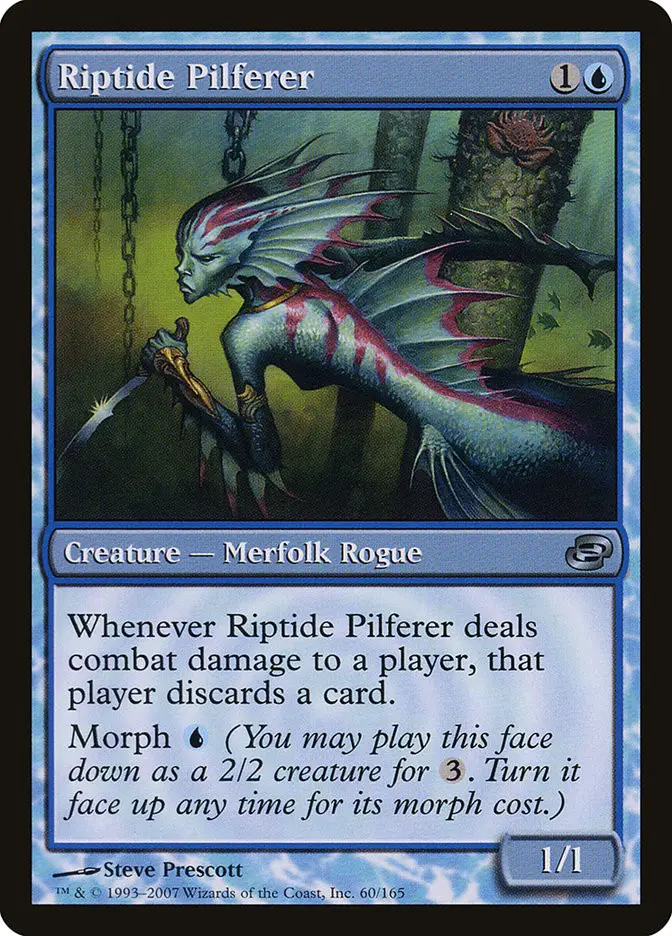 Riptide Pilferer • Creature — Merfolk Rogue (Planar Chaos) - MTG Assist