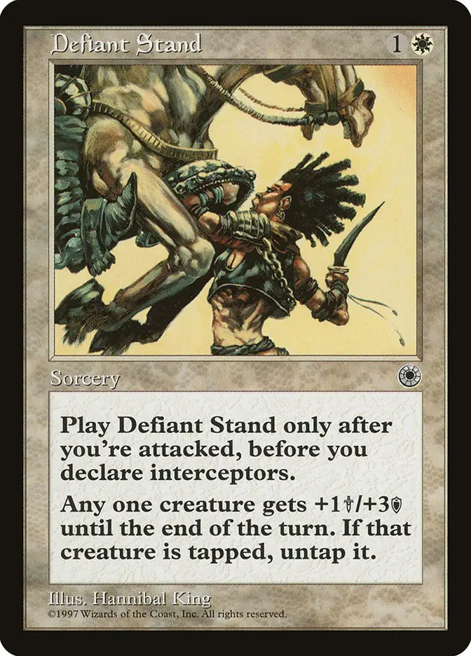 Defiant Stand • Instant (Portal) - MTG Assist