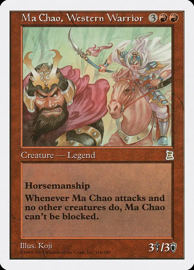 Ma Chao, Western Warrior • Legendary Creature — Human Soldier Warrior (Portal Three Kingdoms ...