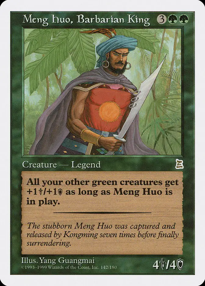 Meng Huo, Barbarian King • Legendary Creature — Human Barbarian Soldier ...