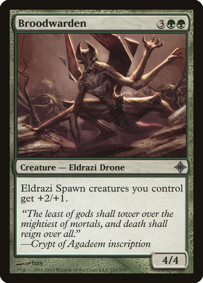 Broodwarden • Creature — Eldrazi Drone (Rise of the Eldrazi) - MTG Assist