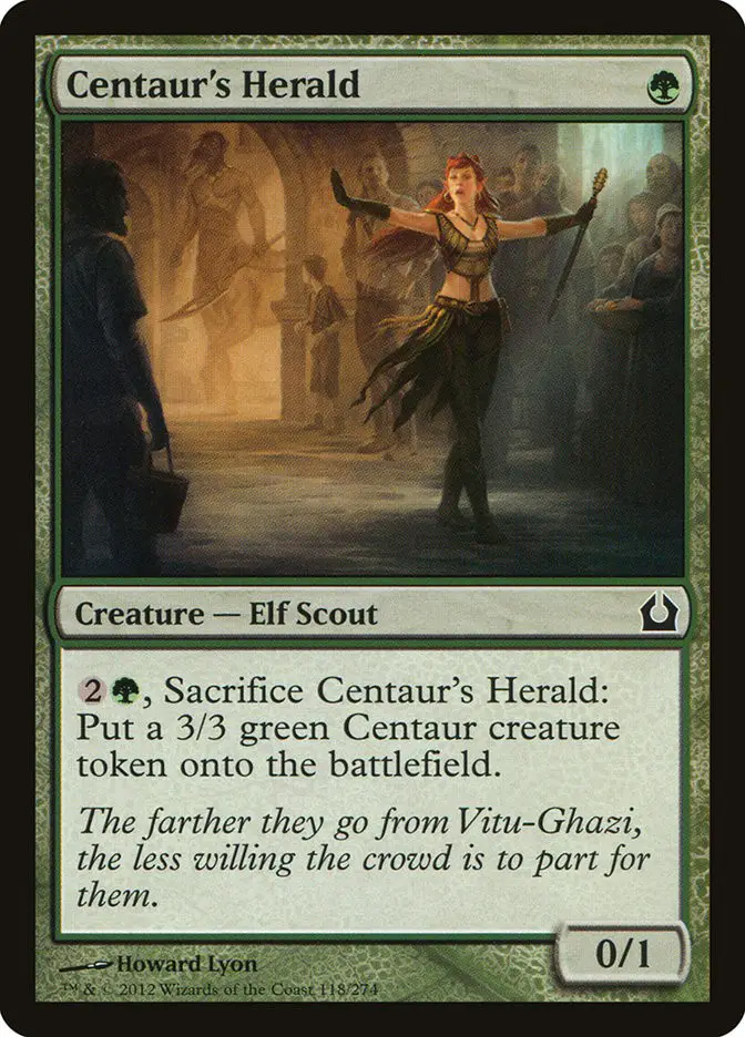 Centaur's Herald • Creature — Elf Scout (Return to Ravnica) - MTG Assist
