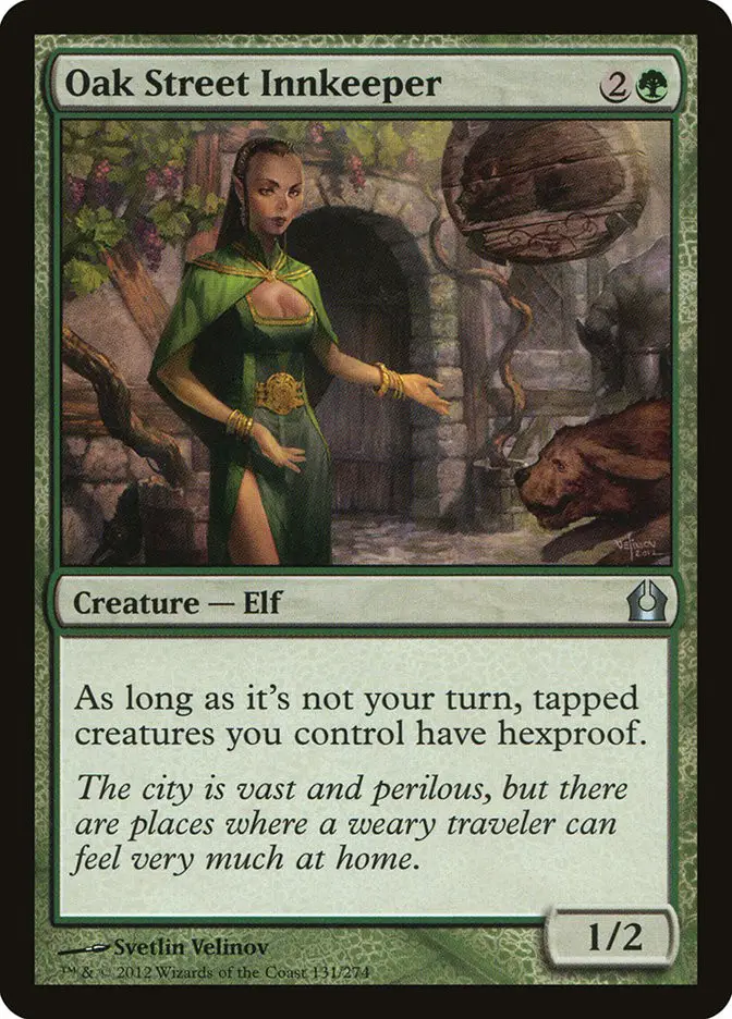 Oak Street Innkeeper • Creature — Elf (Return to Ravnica) - MTG Assist