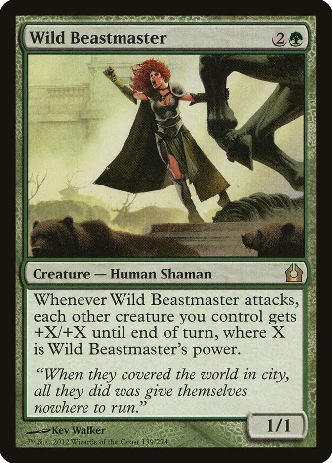 Wild Beastmaster • Creature — Human Shaman (Return to Ravnica) - MTG Assist