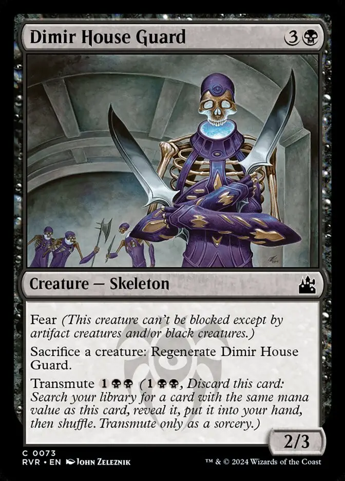 Dimir House Guard • Creature — Skeleton (Ravnica Remastered) - MTG Assist