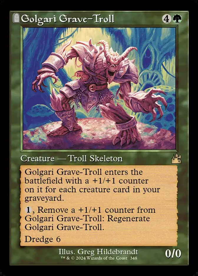 Golgari Grave-Troll • Creature — Troll Skeleton (Ravnica Remastered ...