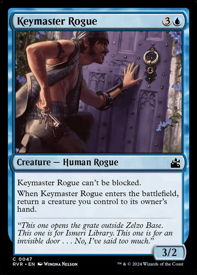 Keymaster Rogue • Creature — Human Rogue (Ravnica Remastered) - MTG Assist