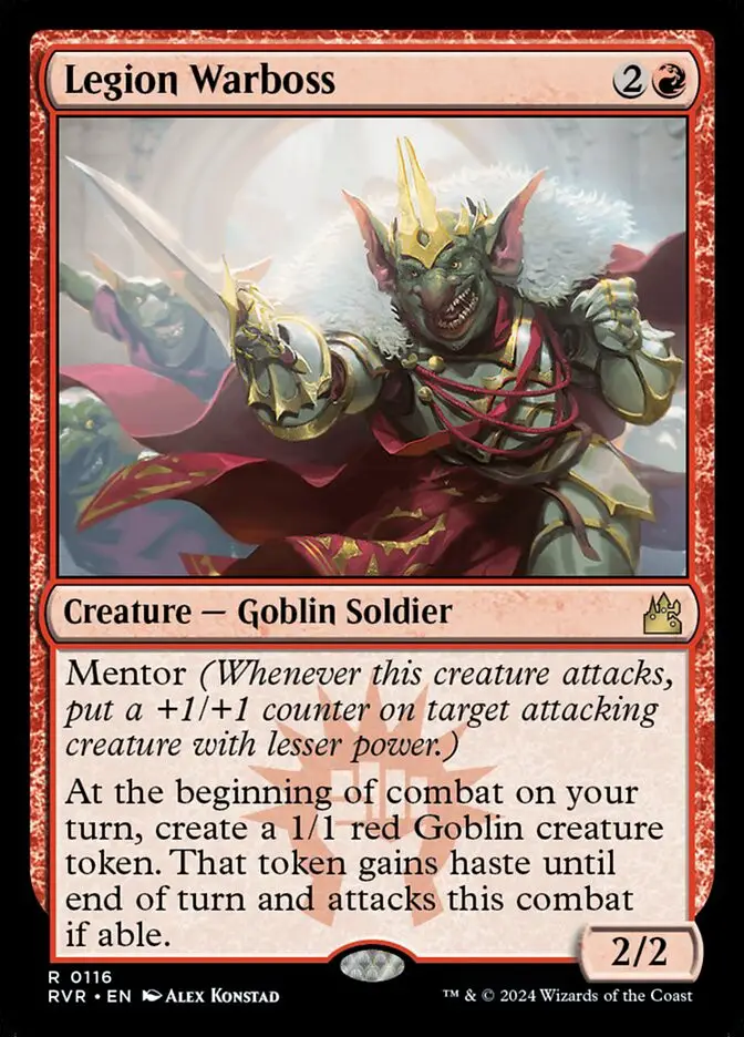 Legion Warboss • Creature — Goblin Soldier (Ravnica Remastered) - MTG ...