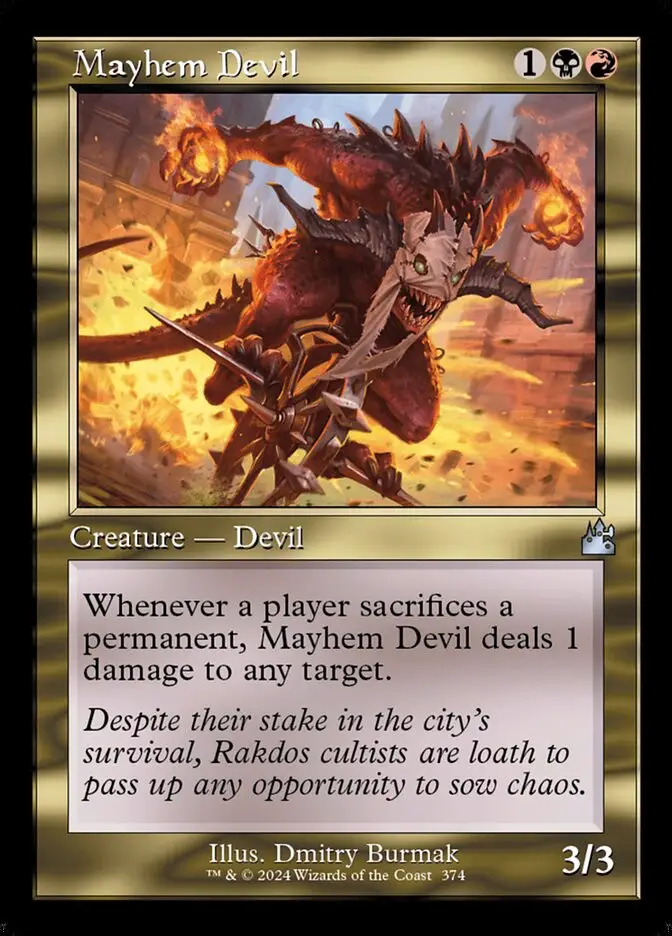 Mayhem Devil • Creature — Devil (Ravnica Remastered) - MTG Assist