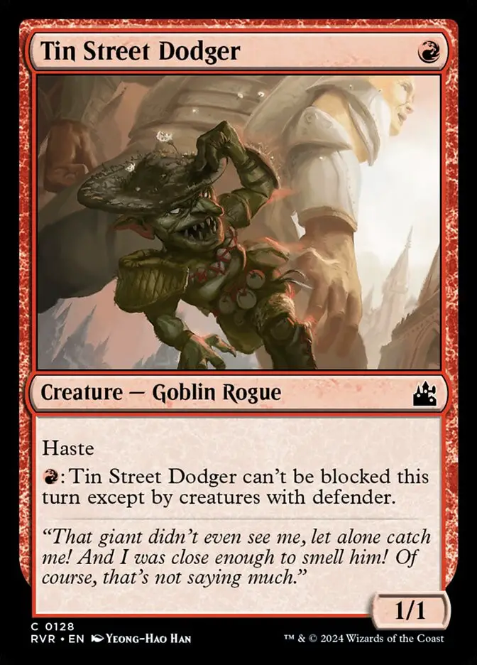 Tin Street Dodger • Creature — Goblin Rogue (Ravnica Remastered) - MTG ...