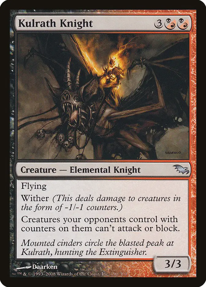 Kulrath Knight • Creature — Elemental Knight (Shadowmoor) - MTG Assist