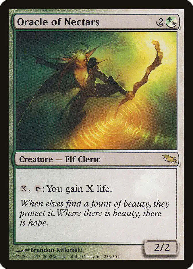 Oracle of Nectars • Creature — Elf Cleric (Shadowmoor) - MTG Assist