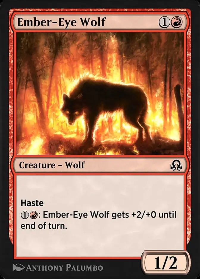 Ember-Eye Wolf • Creature — Wolf (Shadows over Innistrad Remastered ...