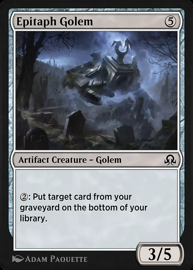 Epitaph Golem • Artifact Creature — Golem (Shadows over Innistrad ...