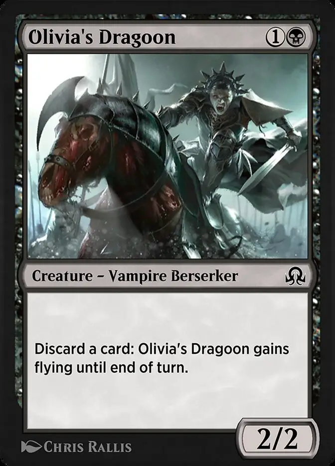 Olivia's Dragoon • Creature — Vampire Berserker (Shadows over Innistrad ...