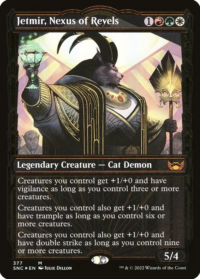Jetmir, Nexus of Revels • Legendary Creature — Cat Demon (Streets of ...