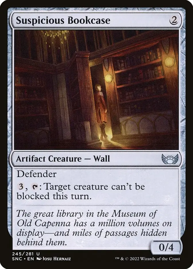 Suspicious Bookcase • Artifact Creature — Wall (Streets of New Capenna ...